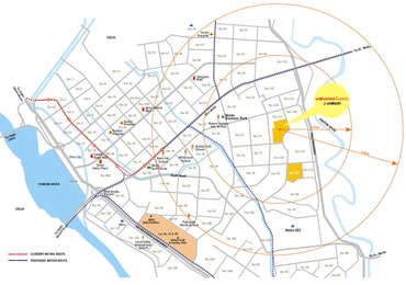 Unitech Group Unitech Unihomes Superb Map - Sector 117, Noida Location Map