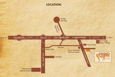 United Builders United Sanskruti Map - Panchavati, Nasik Location Map