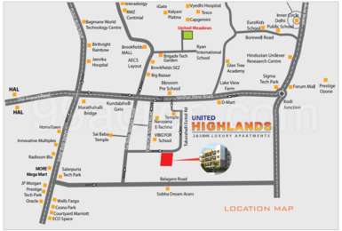 United Infrastructures United Highlands Map - Marathahalli, Bangalore ...