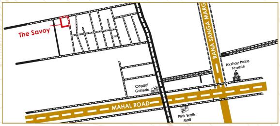 United Prime Build Estate United The Savoy Map - Jagatpura, Jaipur ...