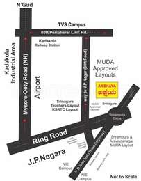GSS Projects GSS Akshaya Enclave Map - JP Nagar, Mysore Location Map