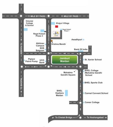 Amar Vihar Map - Awadhpuri, Bhopal Location Map