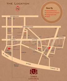 Times Group Times Luxuria Map - Vesu, Surat Location Map
