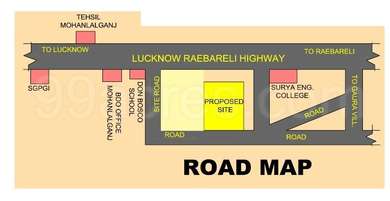 Ashirwad Enclave Phase 7 Map - Raebareli Road, Lucknow Location Map