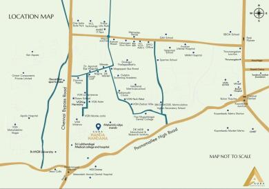 Aura Nandanandana Map - Maduravoyal, Chennai Location Map