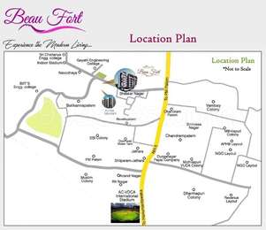 Beau Fort Map - Madhurawada, Visakhapatnam Location Map