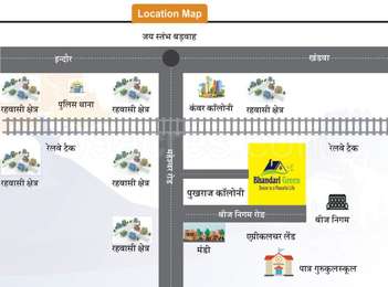 Bhandari Greens Map - Barwaha, Khargone Location Map