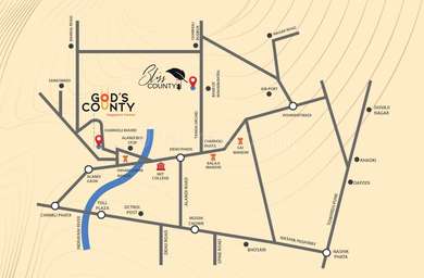 S B Patil Group SB Bliss County Map - Charholi, Pune Location Map