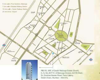 Accord Realtors Chandra Villa Map - Dadar East, Mumbai South Location Map