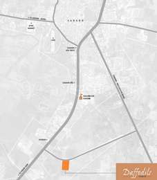 Daffodils Tower Map - Sanand, Ahmedabad West Location Map