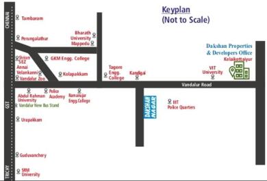 Dakshan Properties and Developers Dakshan Nagar Map - Kandigai ...