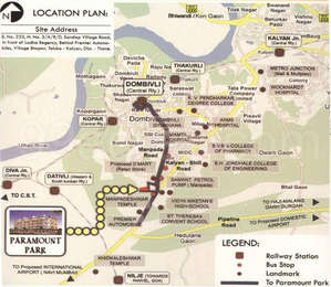 Deshmukh Developers Deshmukh Paramount Park Map - Dombivli East, Thane ...