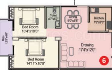 2 BHK Apartment / Flat for sale in Dular Enclave Bailey Road Patna ...