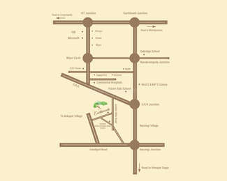 Elemental Earthwoods Map - Kokapet, Hyderabad Location Map