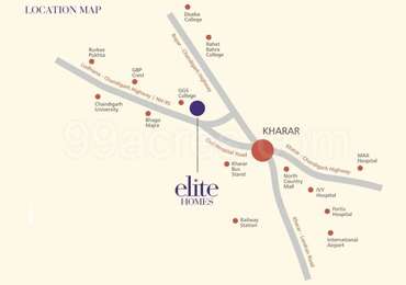 Elite Developers Chandigarh Elite Homes Map - Kharar, Chandigarh ...