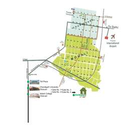 Elite Residence Map - Kharar, Chandigarh Location Map