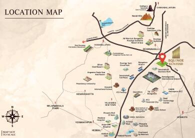 Equinox Sunrise Map - Devanahalli, Bangalore Location Map