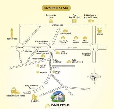 Fair Field Magilam and Anicham Map - Ramanathapuram, Coimbatore ...