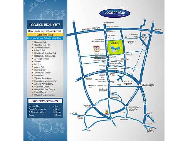 Fortune Butterfly City Hyderabad, Kadthal | Price List & Brochure ...