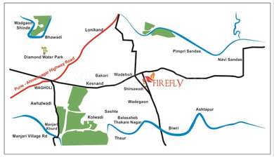 Vishal Chugera Properties Vishal Firefly Map - Shiraswadi, Pune ...