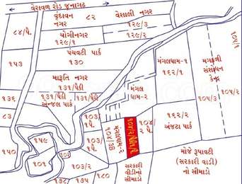Gangajalia Developers Raj Residency Map - Madhuram, Junagadh Location Map