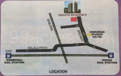 Ganraj Developers Mumbai Ganraj Eknath Residency Map - Dombivli East ...