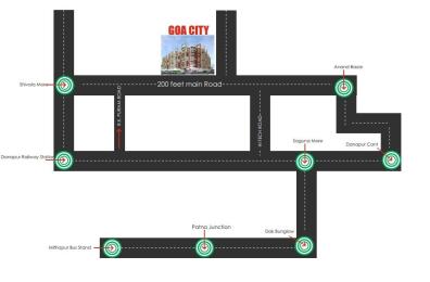 Palvi Raj Construction Goa City Map - Saguna More, Patna Location Map