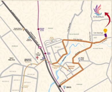 Gokuldham Builders and Developers Gokuldham Map - Taloja, Navi Mumbai ...