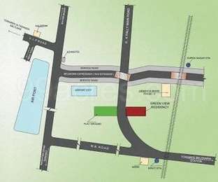 Green View Residency Map - Airport, Dum Dum Location Map
