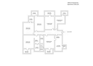 1 BHK / Bedroom Apartment / Flat for rent in DLF Hamilton Court DLF ...