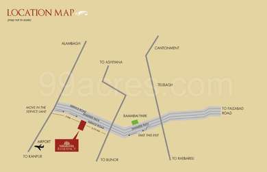 Indraprastha Residency Map - Amar Shaheed Path, Lucknow Location Map
