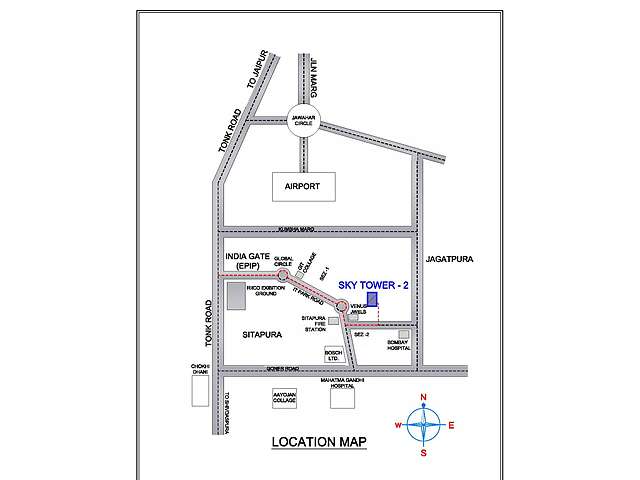 JJKB Sky Tower 2 Jaipur, Sitapura Resale Price List, Brochure, Floor ...