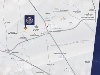 Jrd Realtorss Builders JRD Platinum Pavilion Villas Map - Vadavalli ...