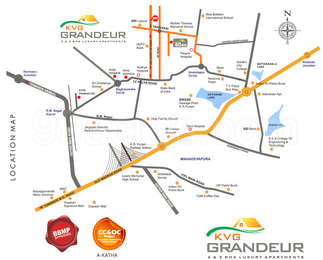KVG Builders KVG Grandeur Map - Kalkere, Near Horamavu, Bangalore ...