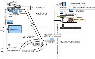 Stone Bridge Promoters Stone Luxe Apartments Map - Thoraipakkam ...