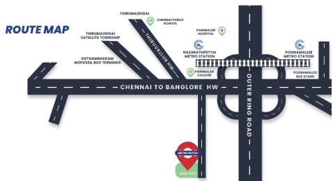 Metropettai Map - Poonamallee, Chennai Location Map