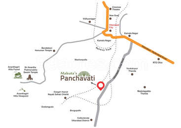 Makuta Developers Makutas Panchavati Map - Vikarabad, Hyderabad ...