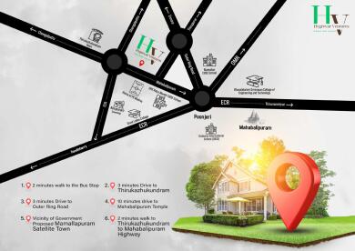 Hygrevar Ventures Mamallan Satellite Town Map - Mahabalipuram, ECR ...