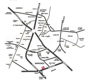 Manasa Constructions Manasas Aishita Enclave Map - Manikonda, Hyderabad ...