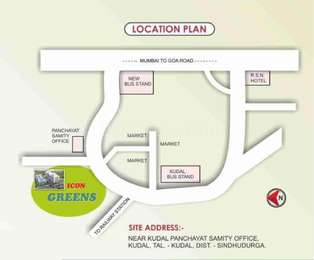 Icon Realty Icon Greens Map - Kudal, Sindhudurg Location Map