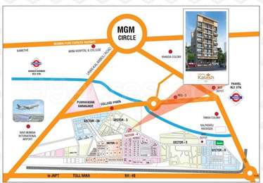 Satpanth Group and Meghna Builders Meghna Kalash Map - Karanjade, Navi ...