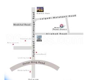 The Metro Enterprises Metro Prime Avenue Map - Shamirpet, Secunderabad ...