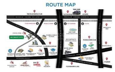 MS Builders MS Smart City Map - Poonamallee, Chennai West Location Map