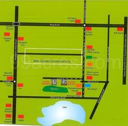 Nandi Developers Nandi Crystal Map - BTM 2nd Stage, BTM Layout Location Map