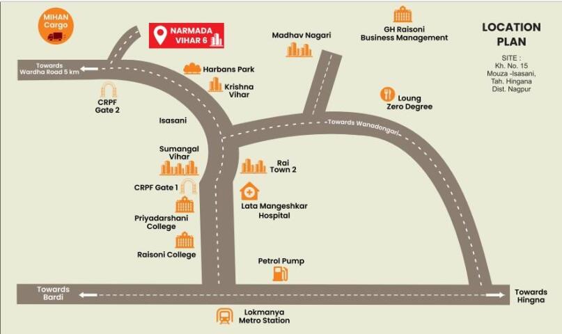 Narmada Vihar 6 Nagpur, Hingna Road | Price List & Brochure, Floor Plan ...