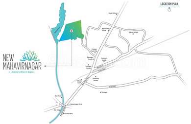 New Mahavirnagar Map - Himatnagar, Sabarkantha Location Map