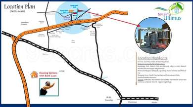 NR Infra Ultimus Map - Patancheru, Hyderabad Location Map