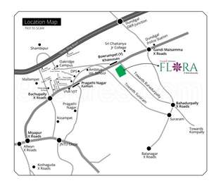 2 BHK / Bedroom Apartment / Flat for rent in Praneeth Pranav Flora ...