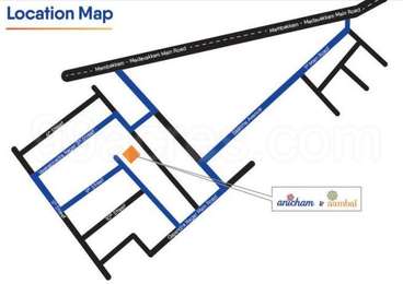 Aambal And Anicham Purna Homes Map - Medavakkam, Chennai Location Map