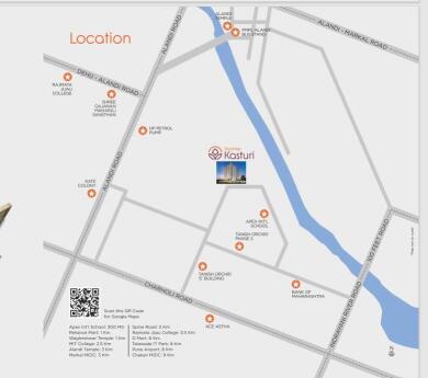Raahee Group Raahee Kasturi Map - Charholi, Pune Location Map